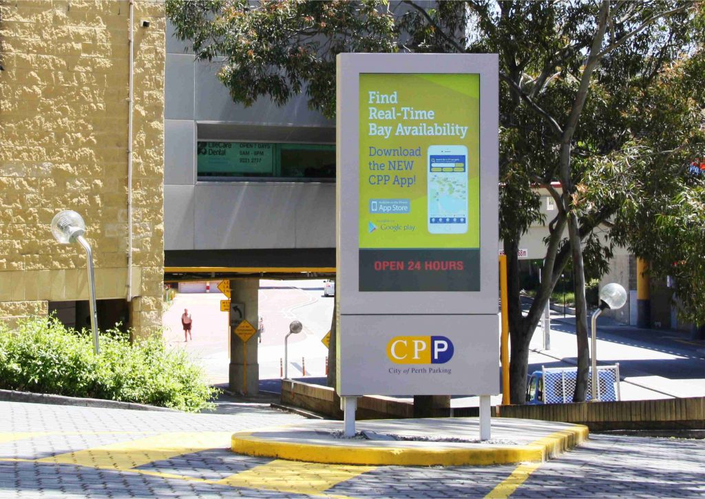 Yap!digital | CPP City of Perth Parking Digital Info Signs 1